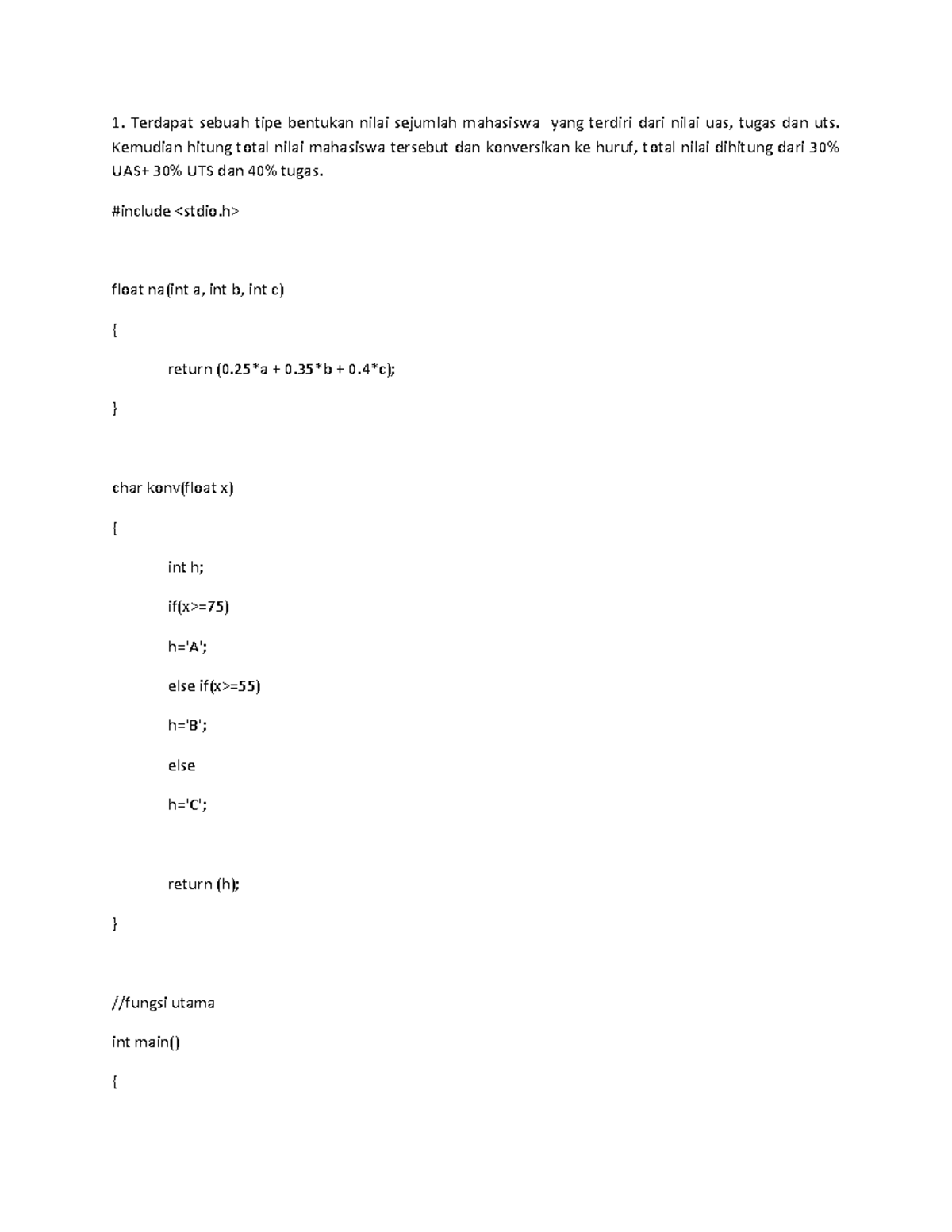 Materi Tipe Bentukan - Algoritma Pemrograman - Terdapat sebuah tipe bentukan nilai sejumlah ...