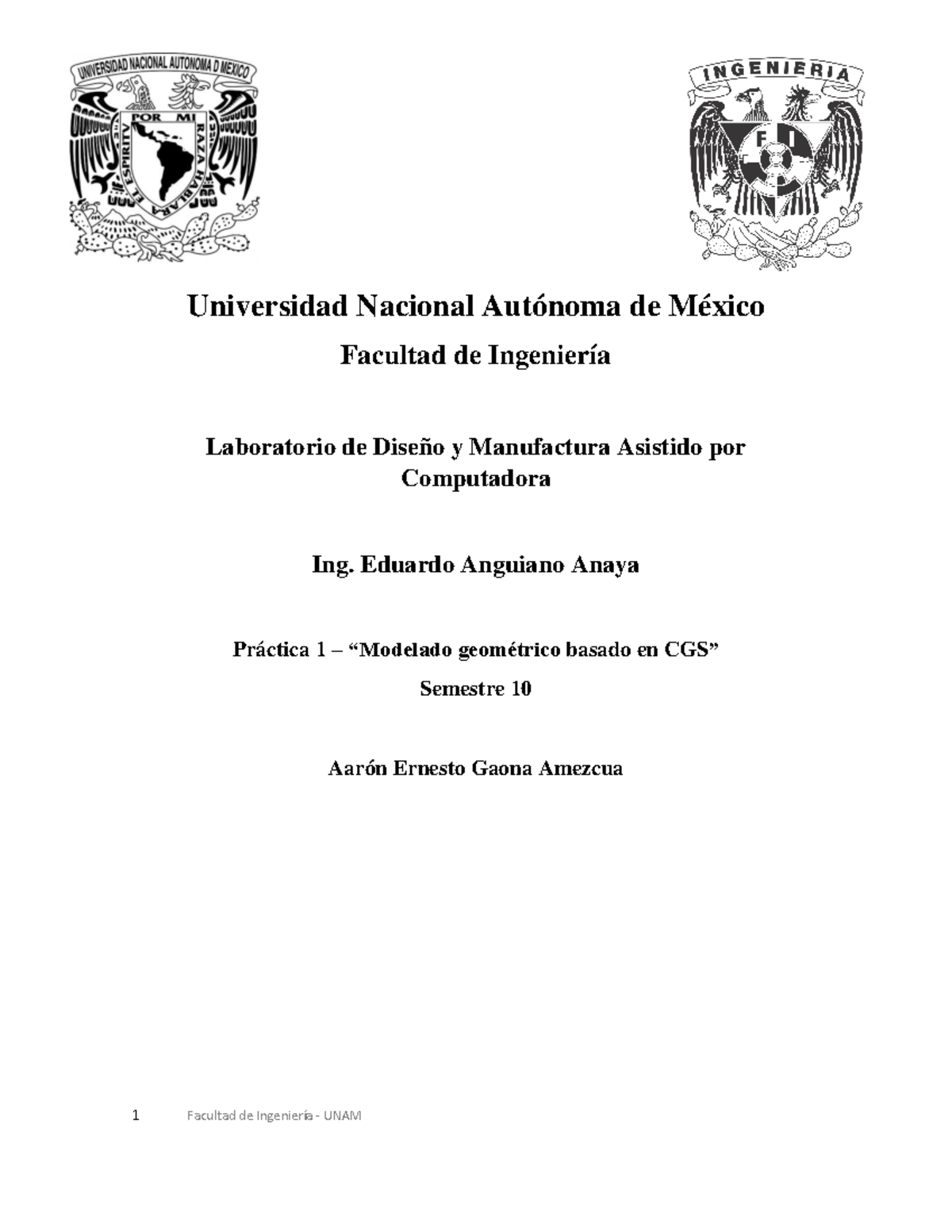 Modelado geométrico basado en (Constructive solid geometry) - 1 ...