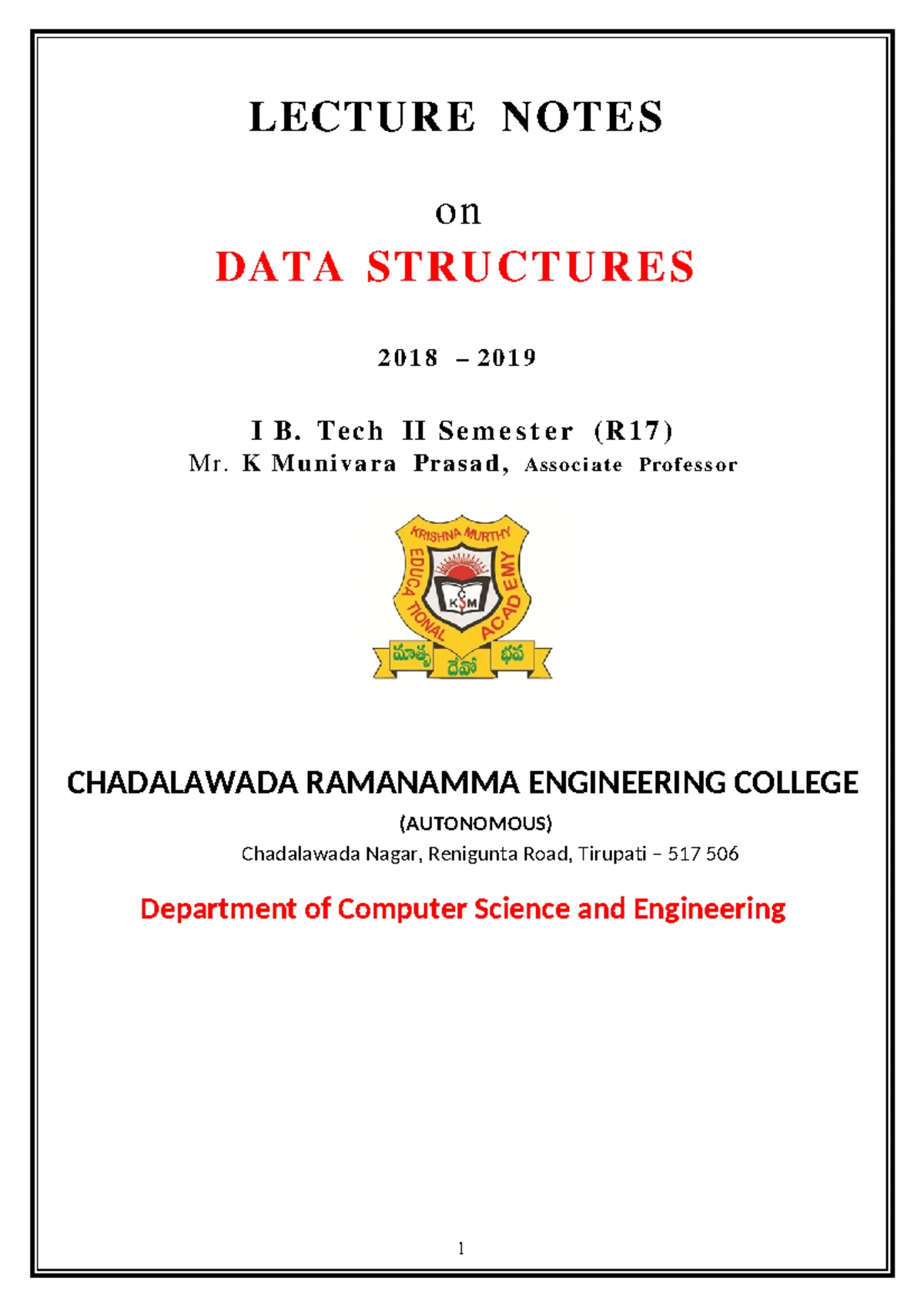 BCSL305 DS Lab Manual - DATA STRUCTURES LABORATORY MANUAL CHOICE BASED ...