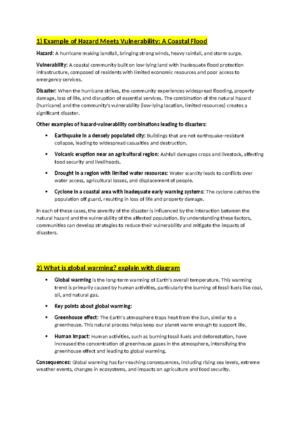 DMM IA1 Imp - Helpfull - 1) Example of Hazard Meets Vulnerability: A ...