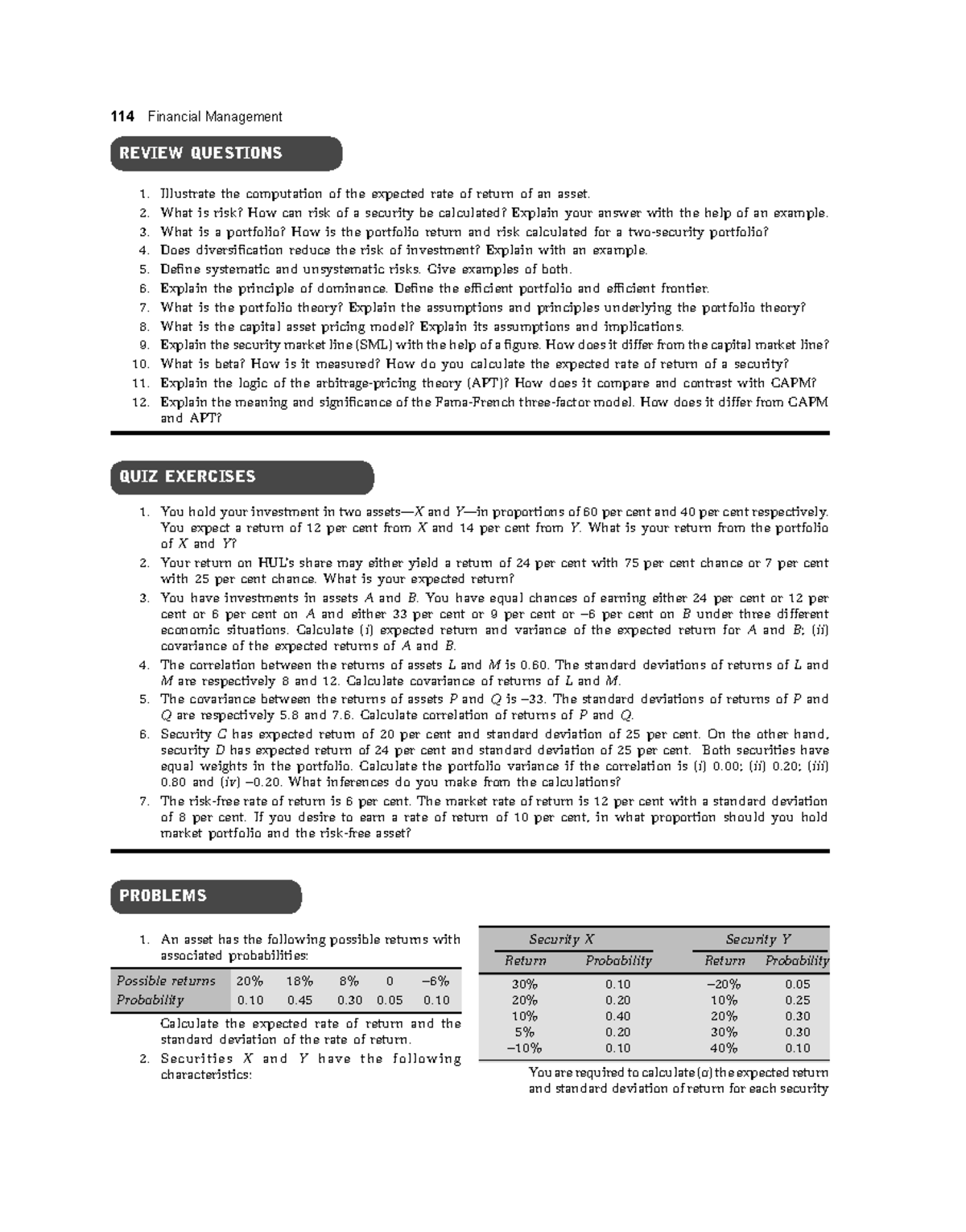 Financial-management-47 - 114 Financial Management PROBLEMS REVIEW ...