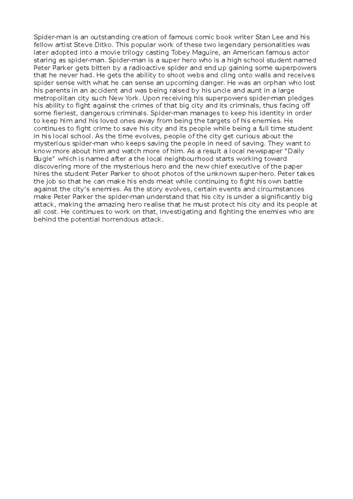 Eng 101, assignment 01 - it is one of the lecture notes of a very ...