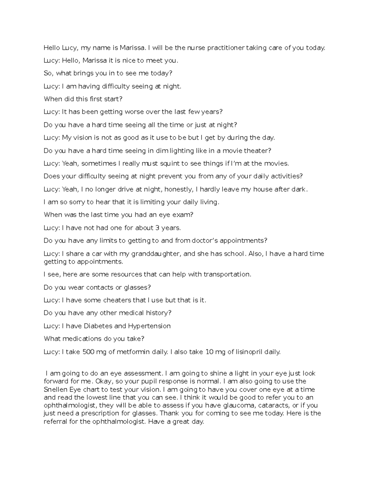 Hello Lucy - Powerpoint - Hello Lucy, my name is Marissa. I will be the ...