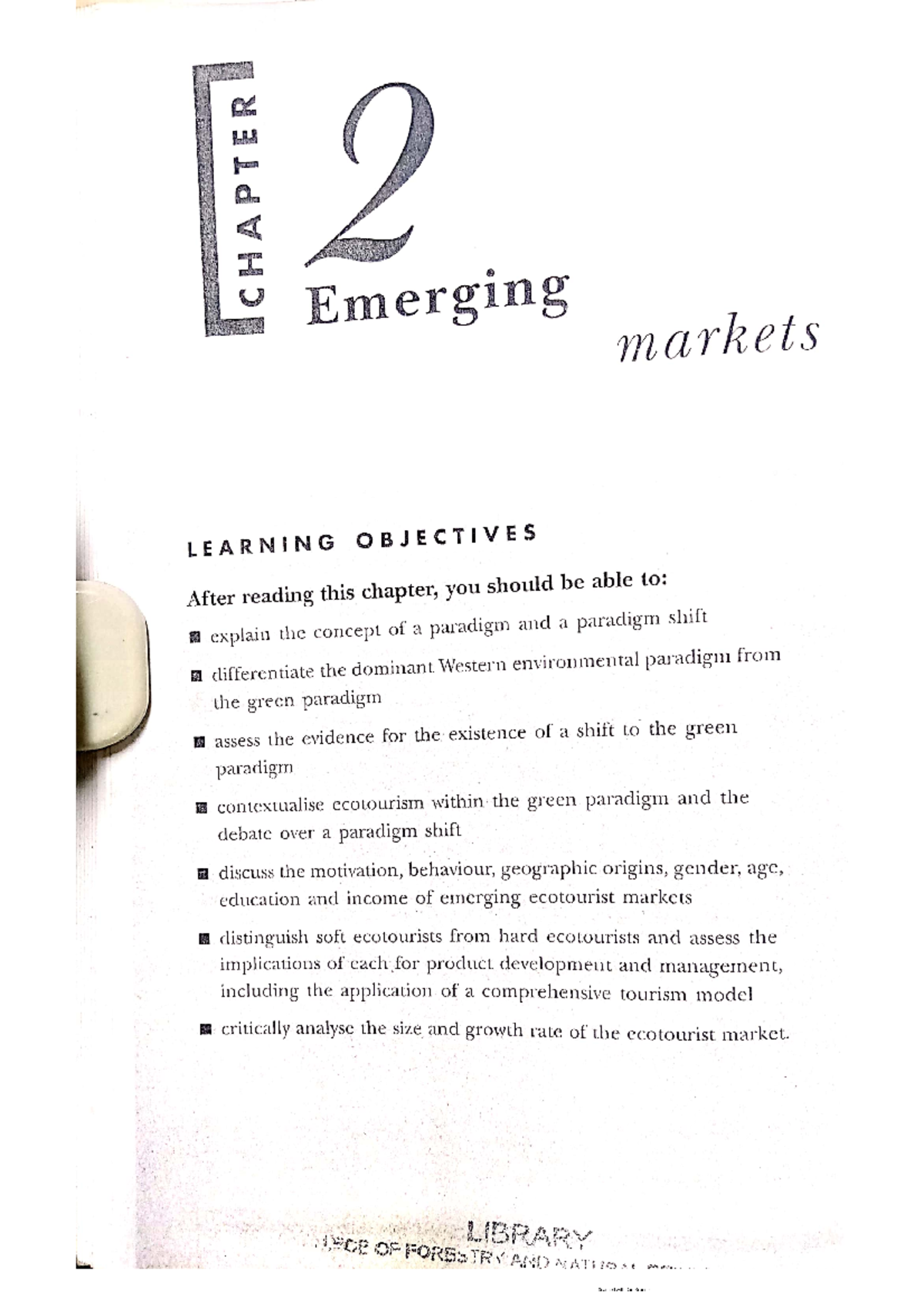 Ecotourism chapter 2 - Environmental science is the study of patterns ...