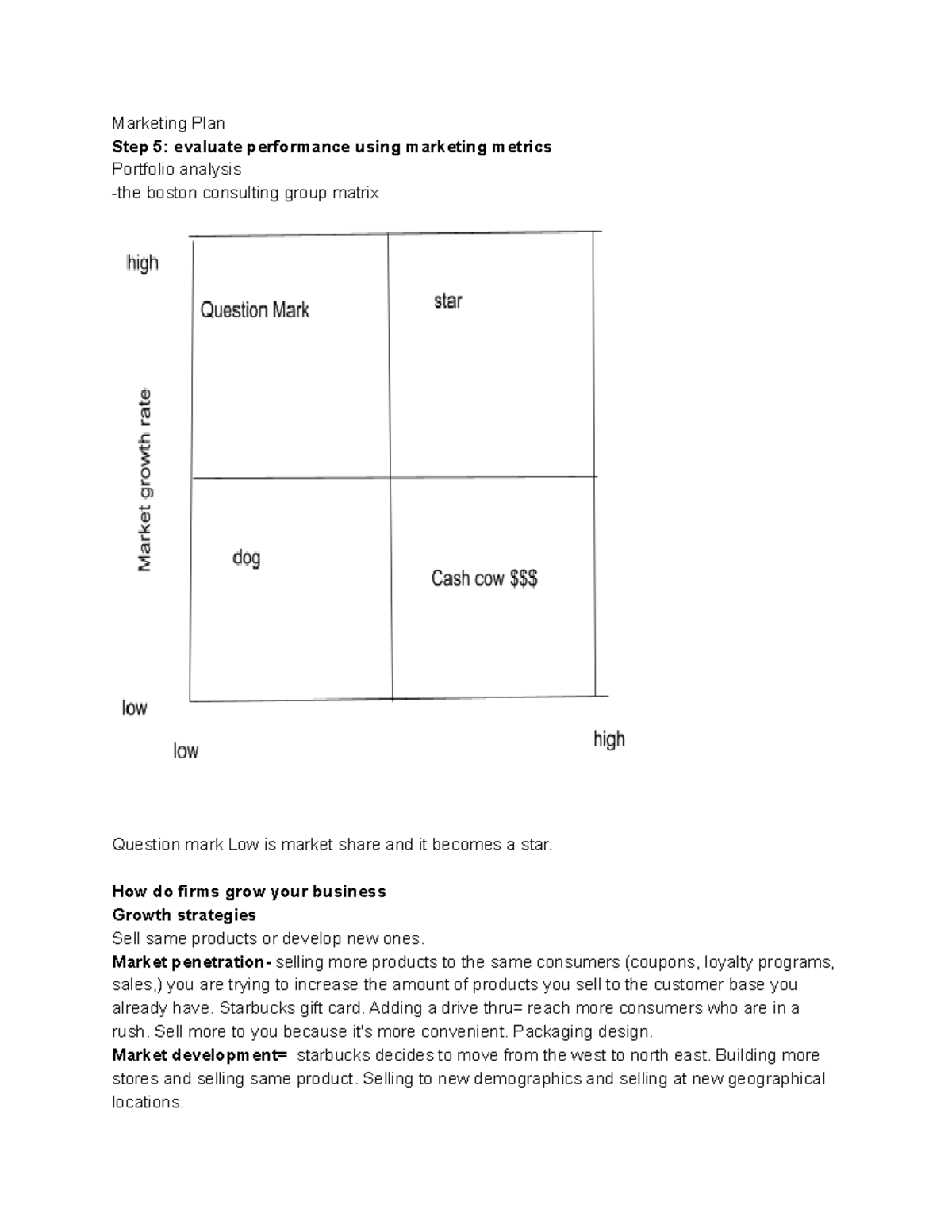 Chapter 5-7 - Marketing Plan Step 5: evaluate performance using ...