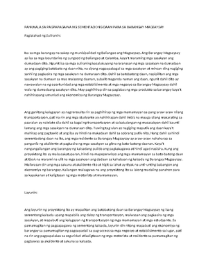 Pagsusuri ng Balarila ng Wikang Pambansa - ARALING PILIPINO Balarila ng ...