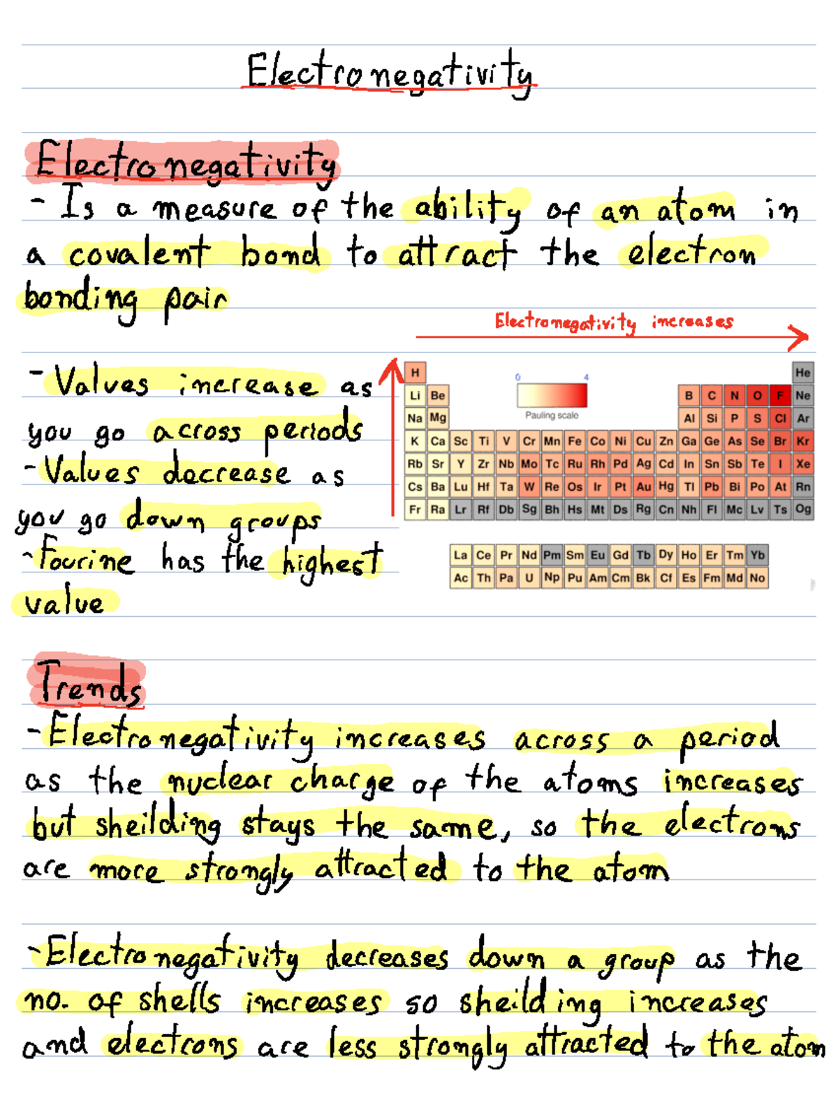 3.4 Electronegativity (PP) 💚 - Electronegativity Eetetenegetity Is a ...