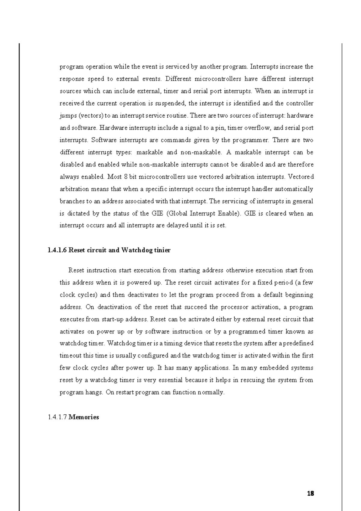 Embedded System Notes Program Operation While The Event Is Serviced By Another Program