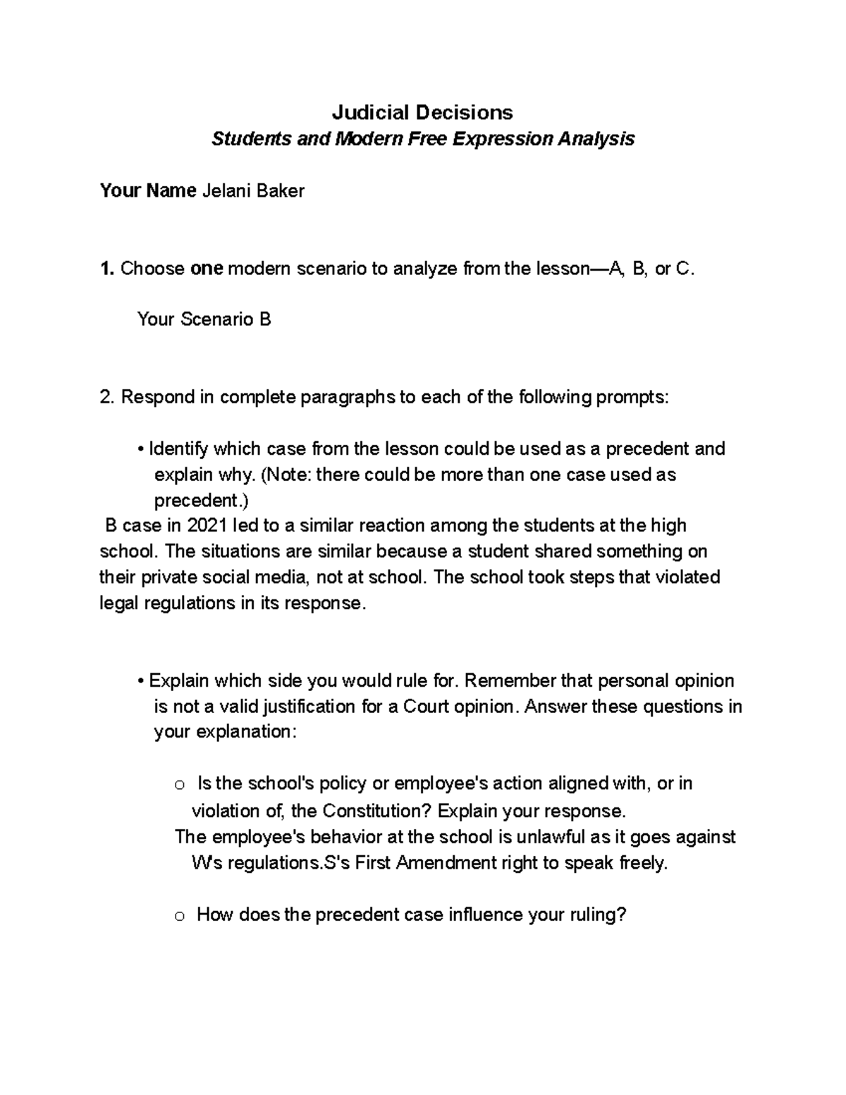 Judicial Decisions - Hope it helps - Judicial Decisions Students and ...