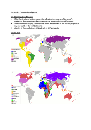 Lecture 5 Notes - The international Political System - Lecture 5 – The ...