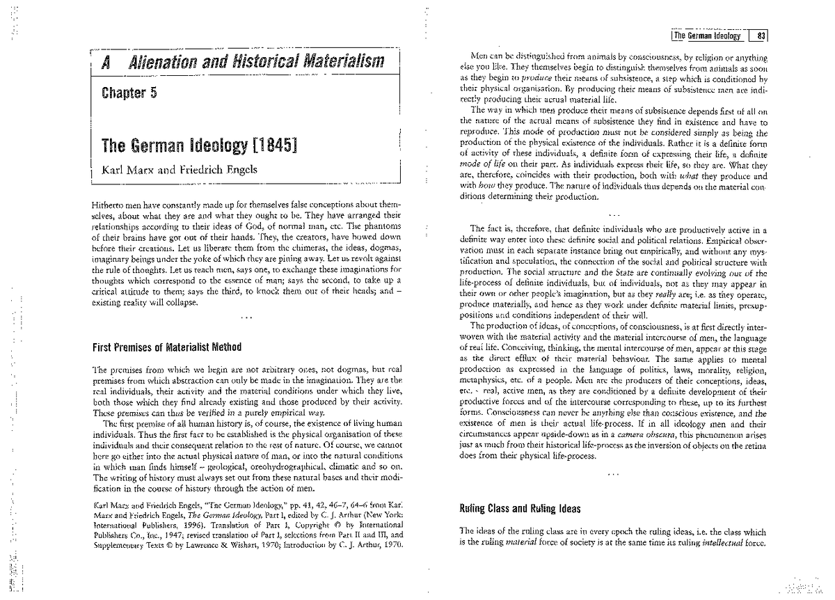03 Marx Reading - Summary Karl Marx - Karl Marx - I 94 I Karl Marx I An ...