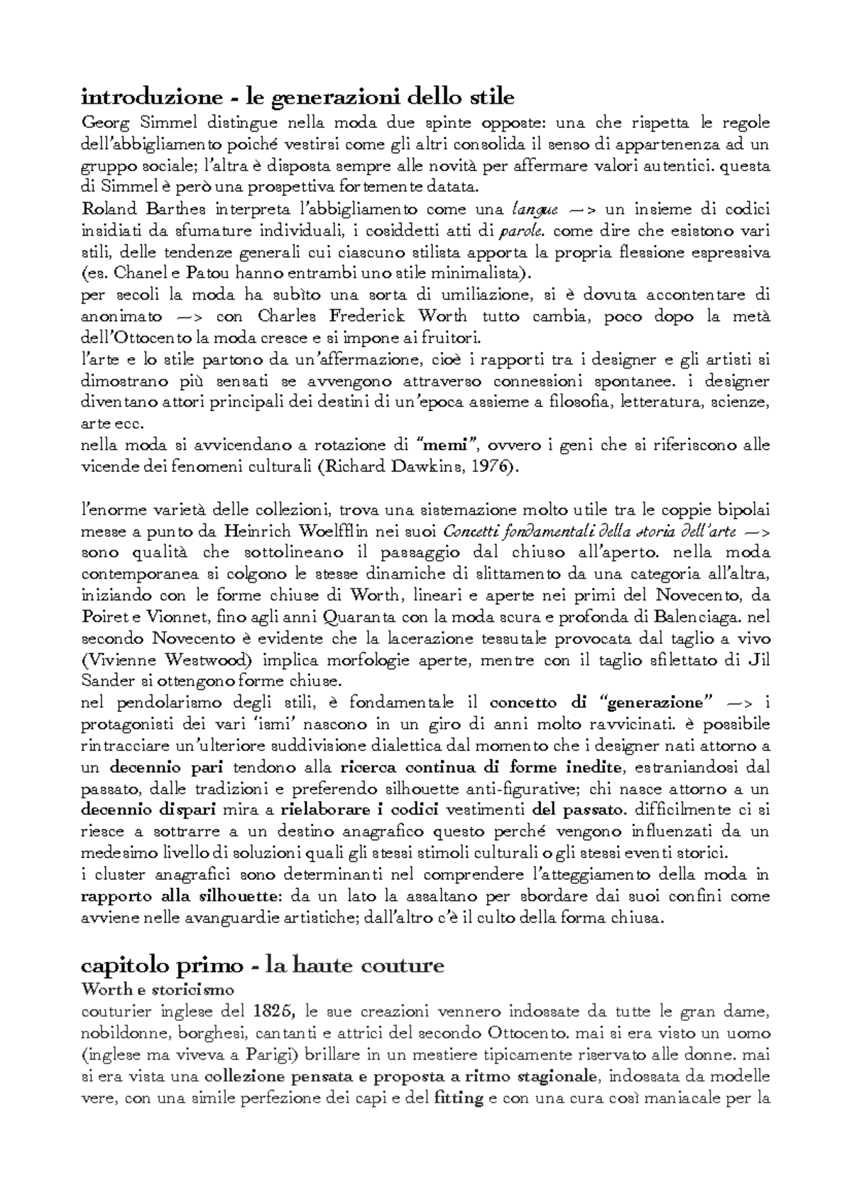 La moda contemporanea - Fabbri - introduzione - le generazioni dello ...