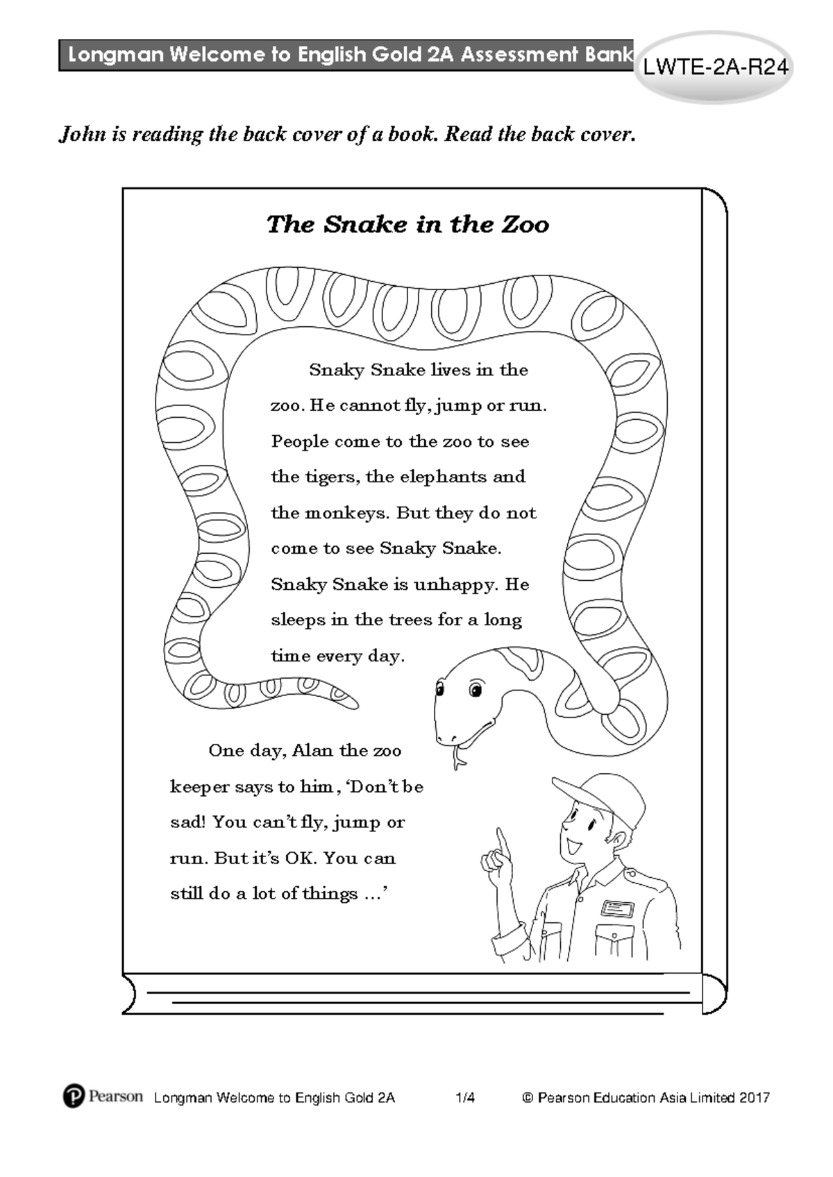 LWTE-2A-R24 - PRActice - Longman Welcome to English Gold 2 A Assessment ...