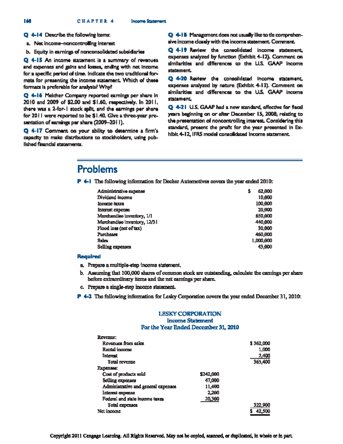 Financial statement and analysis-income-statement-problems-set-chapter ...