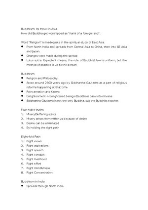 Gec cheat sheet - History of China 1. Zhou Dynasty - Minimal contact w ...