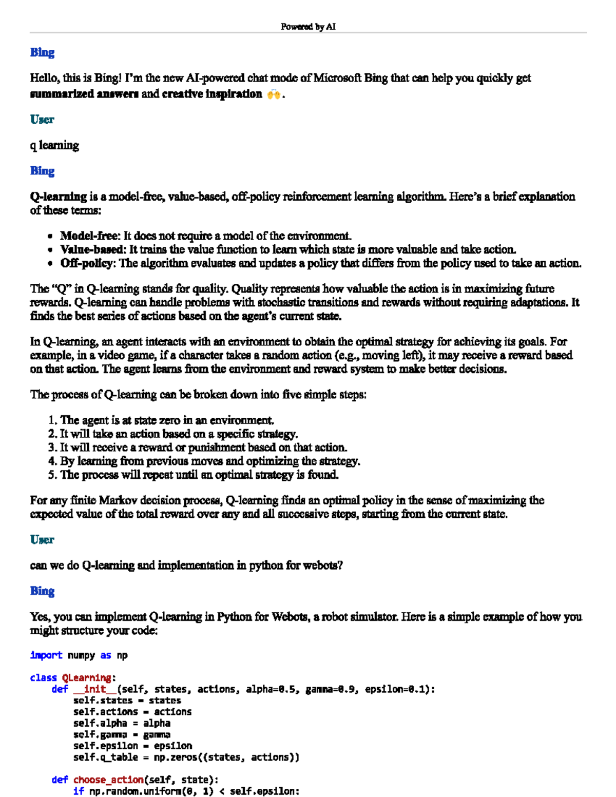 Project Info - Powered AI Bing Hello, this is Bing! the new chat mode ...