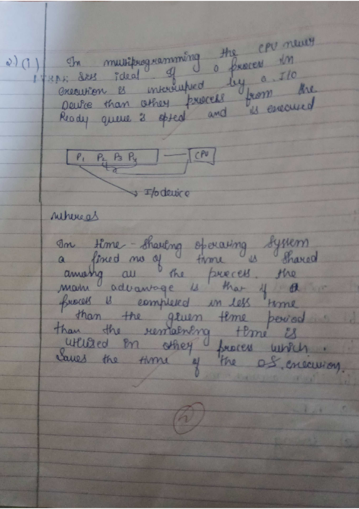 Os - Process scheduling round robin - Computer Science - Studocu