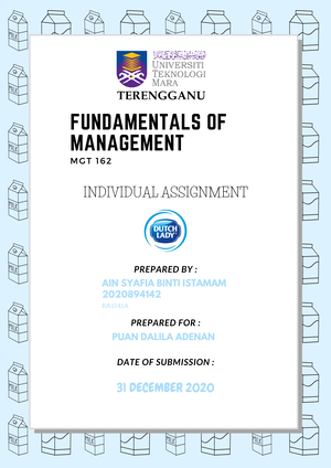 MGT269 Written Report - paper work - BUSINESS COMMUNICATION MGT GROUP ...