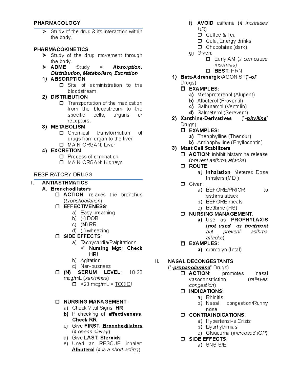 Pharmacology-1-2 - Bioethics - PHARMACOLOGY Study of the drug & its ...