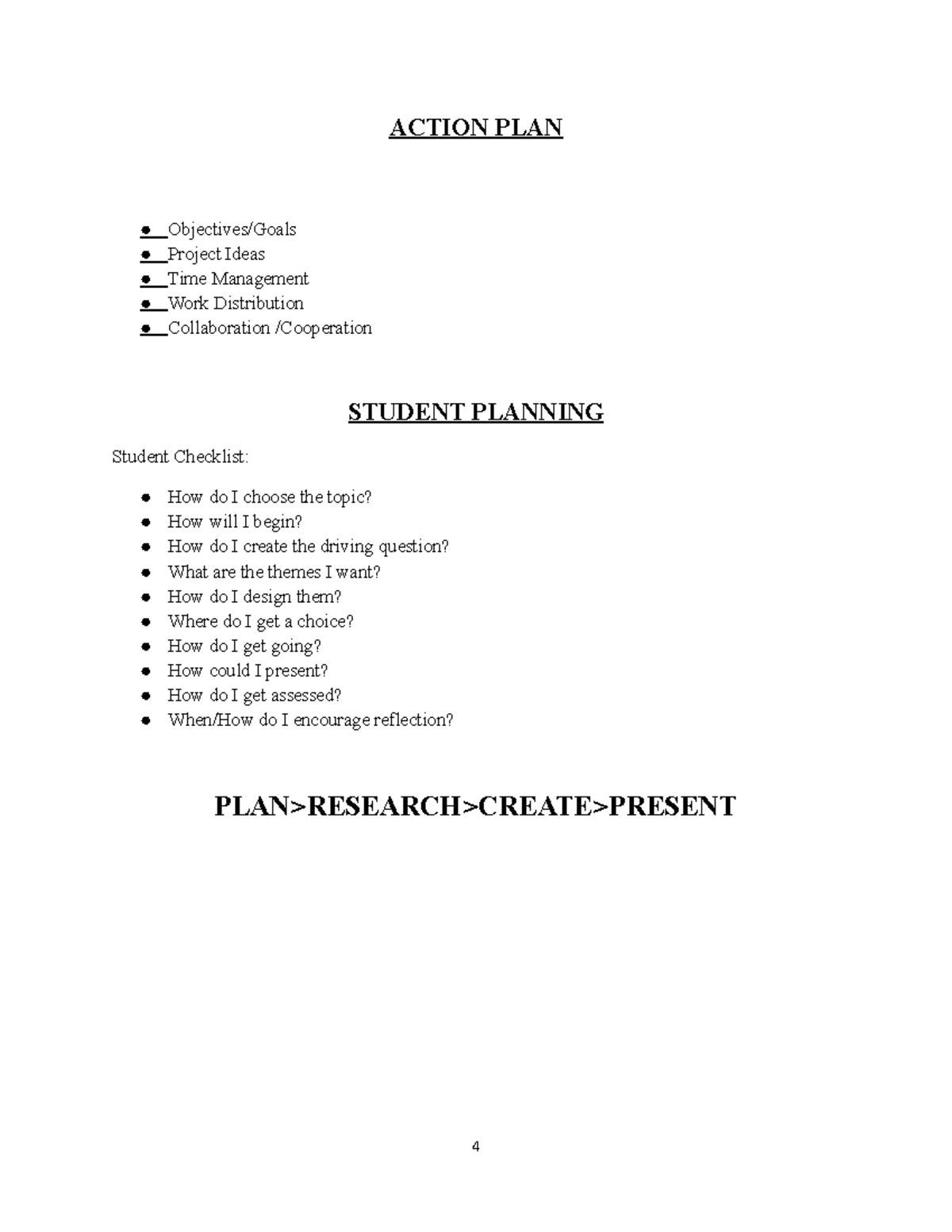 "Progression: A Strategic Framework for Success". - ACTION PLAN ...