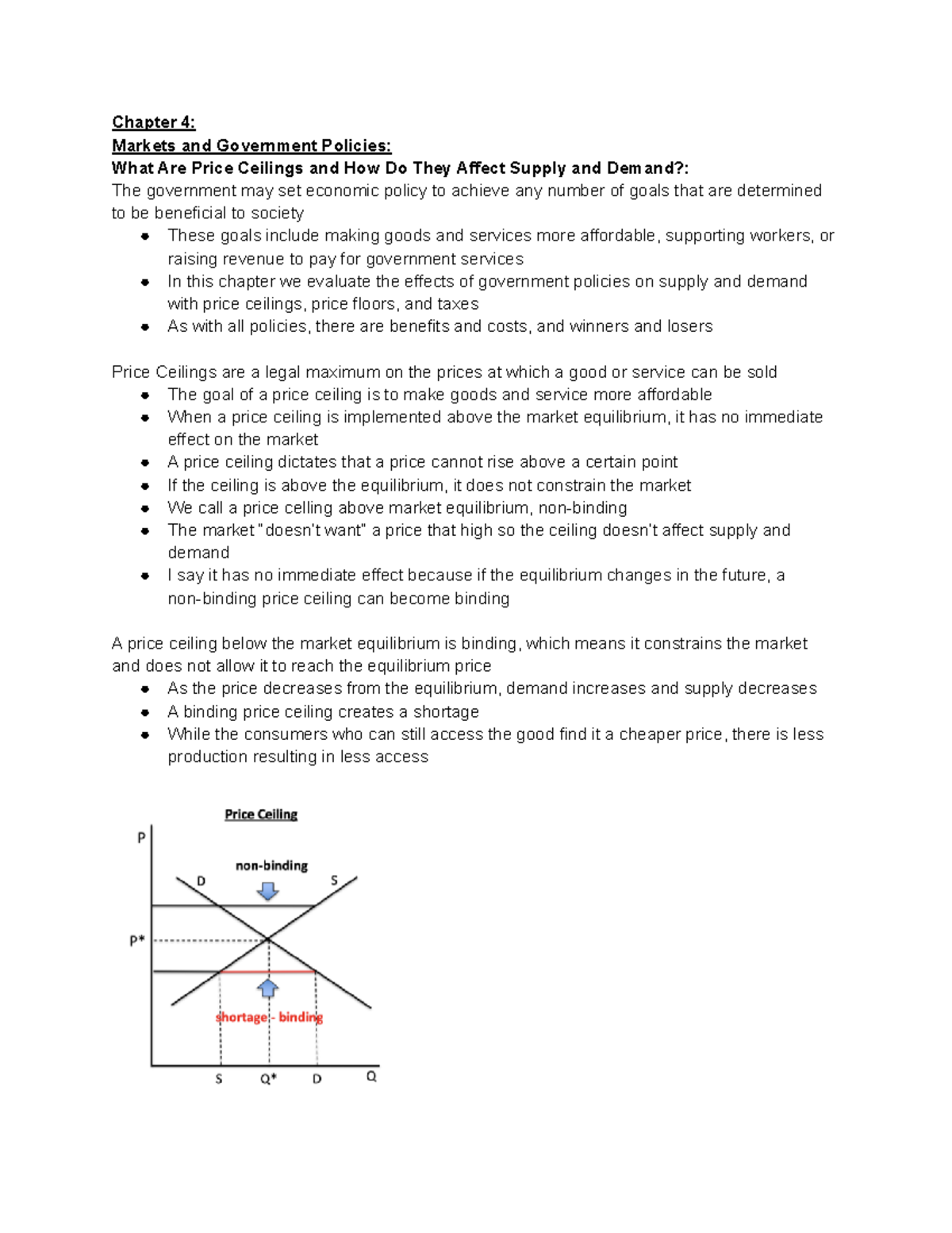 Microeconomics Chapter 4 Government Policies Part I - Chapter 4 ...