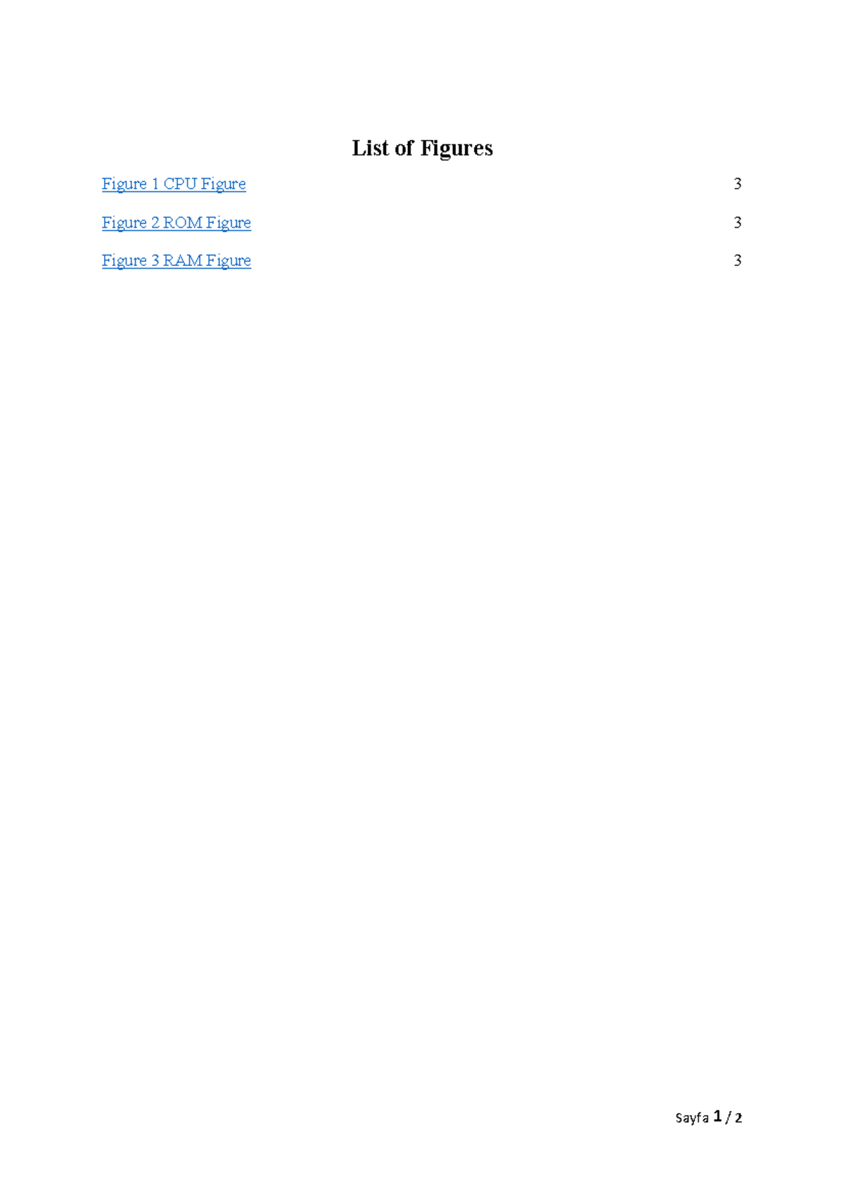 CH03 Lab - describe - List of Figures Figure 1 CPU Figure 3 Figure 2 ...