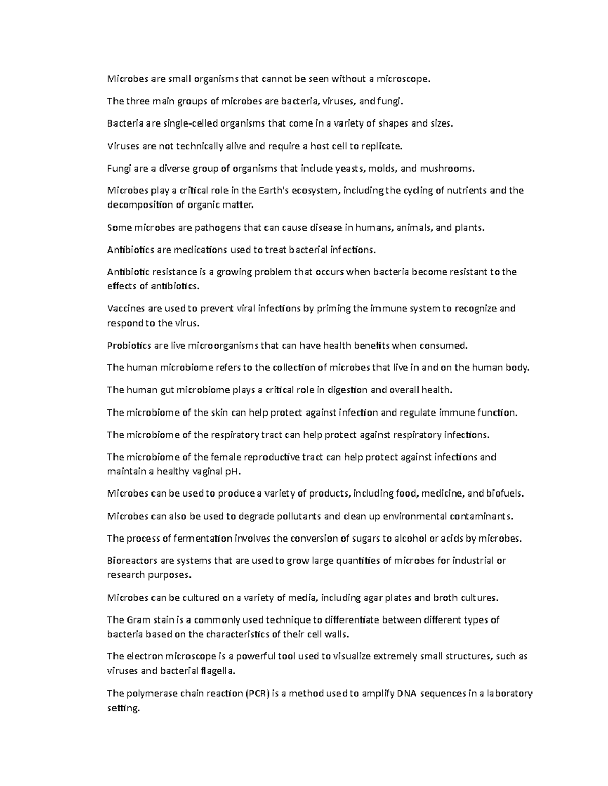 Microbiology Bullets - Microbes are small organisms that cannot be seen ...