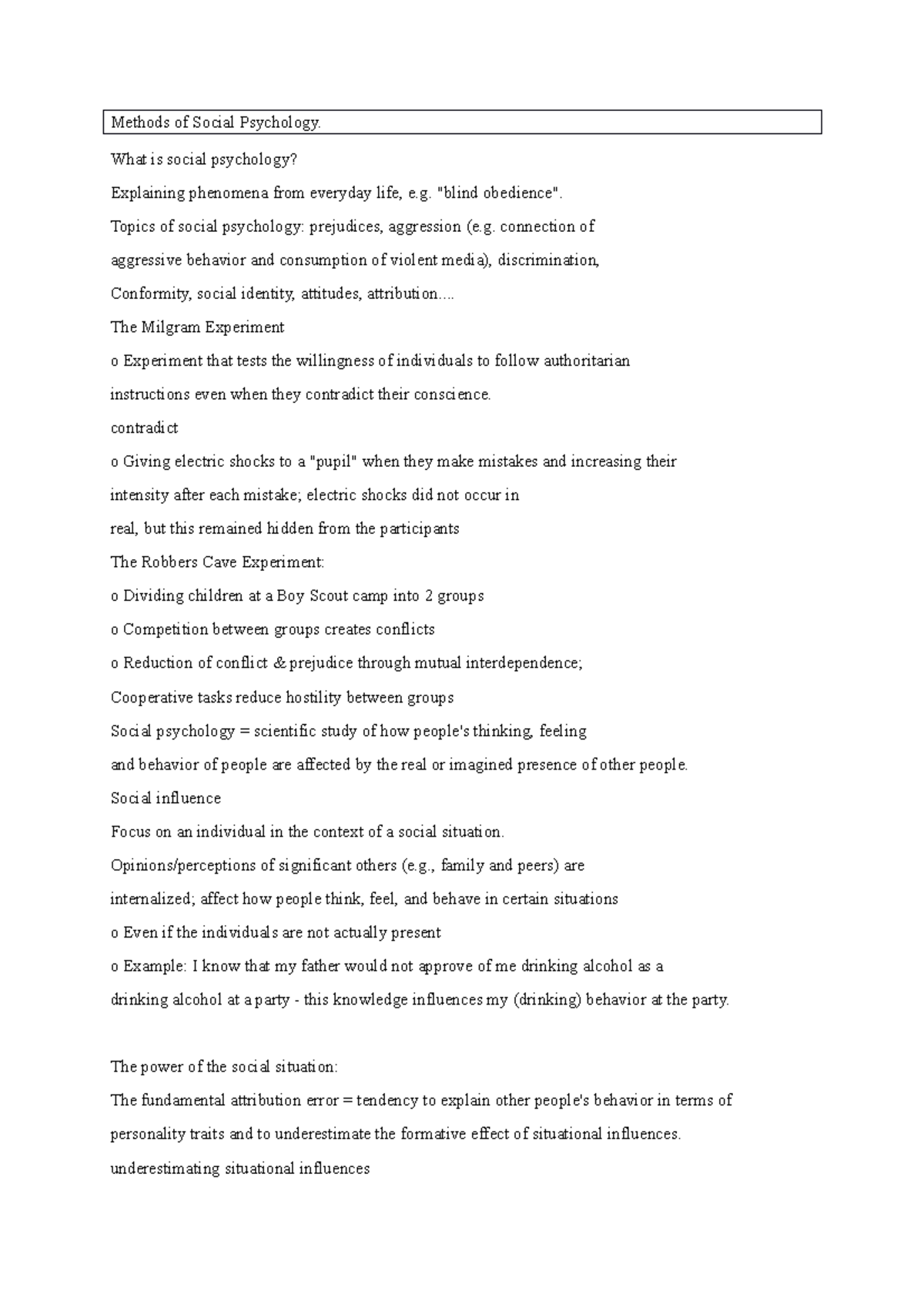 Methods of Social Psychology - What is social psychology? Explaining ...