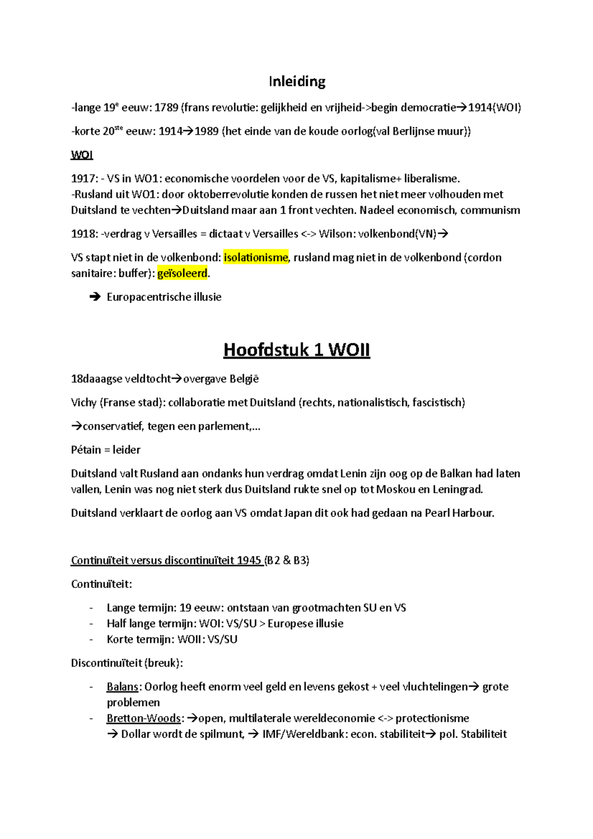 Geschiedenis notities - Inleiding -lange 19e eeuw: 1789 (frans ...