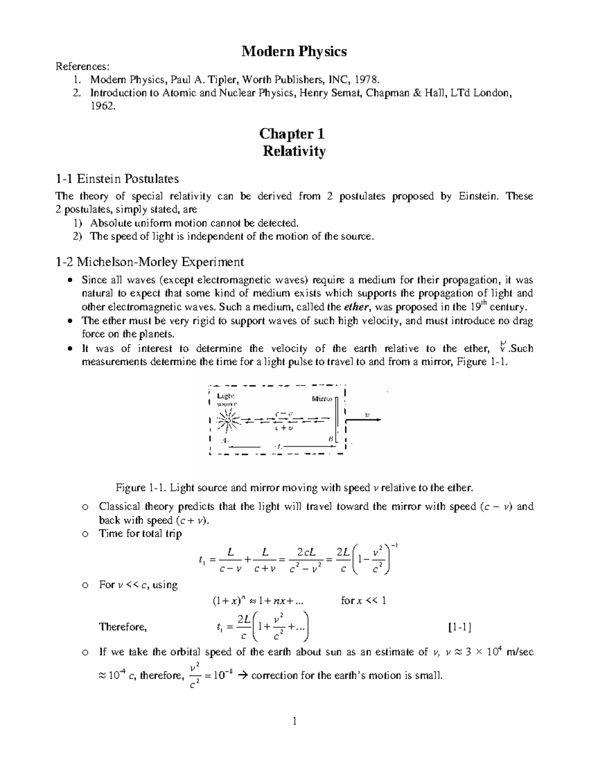 2 Modern Physics Course - Modern Physics References: 1. Modern Physics ...