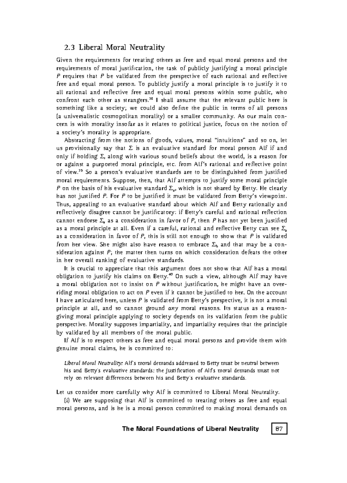 Contemporary debates in political philosophy 35 - 2 Liberal Moral ...