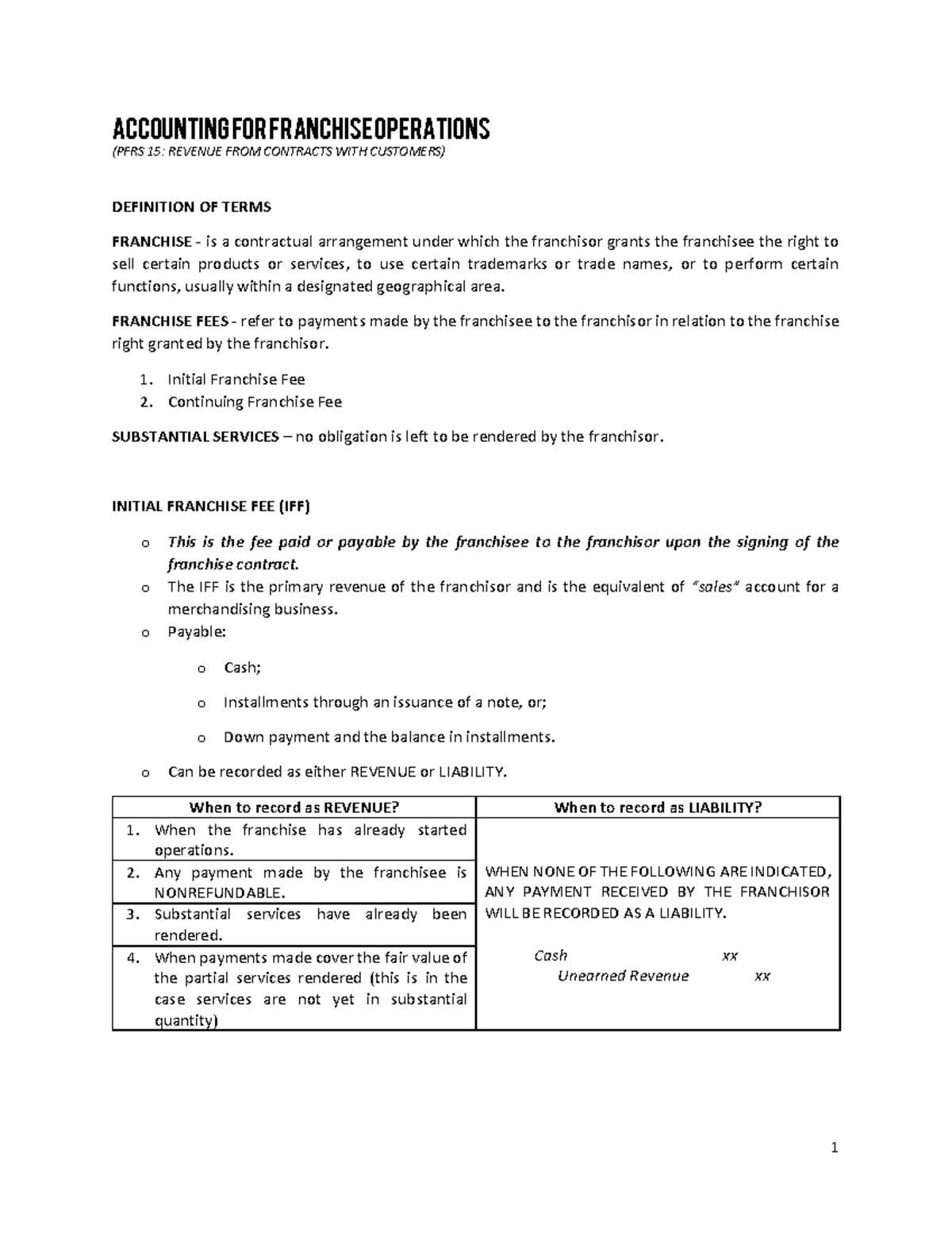 Franchise- Accounting- Module - Warning: TT: undefined function: 32 Warning: TT: undefined ...