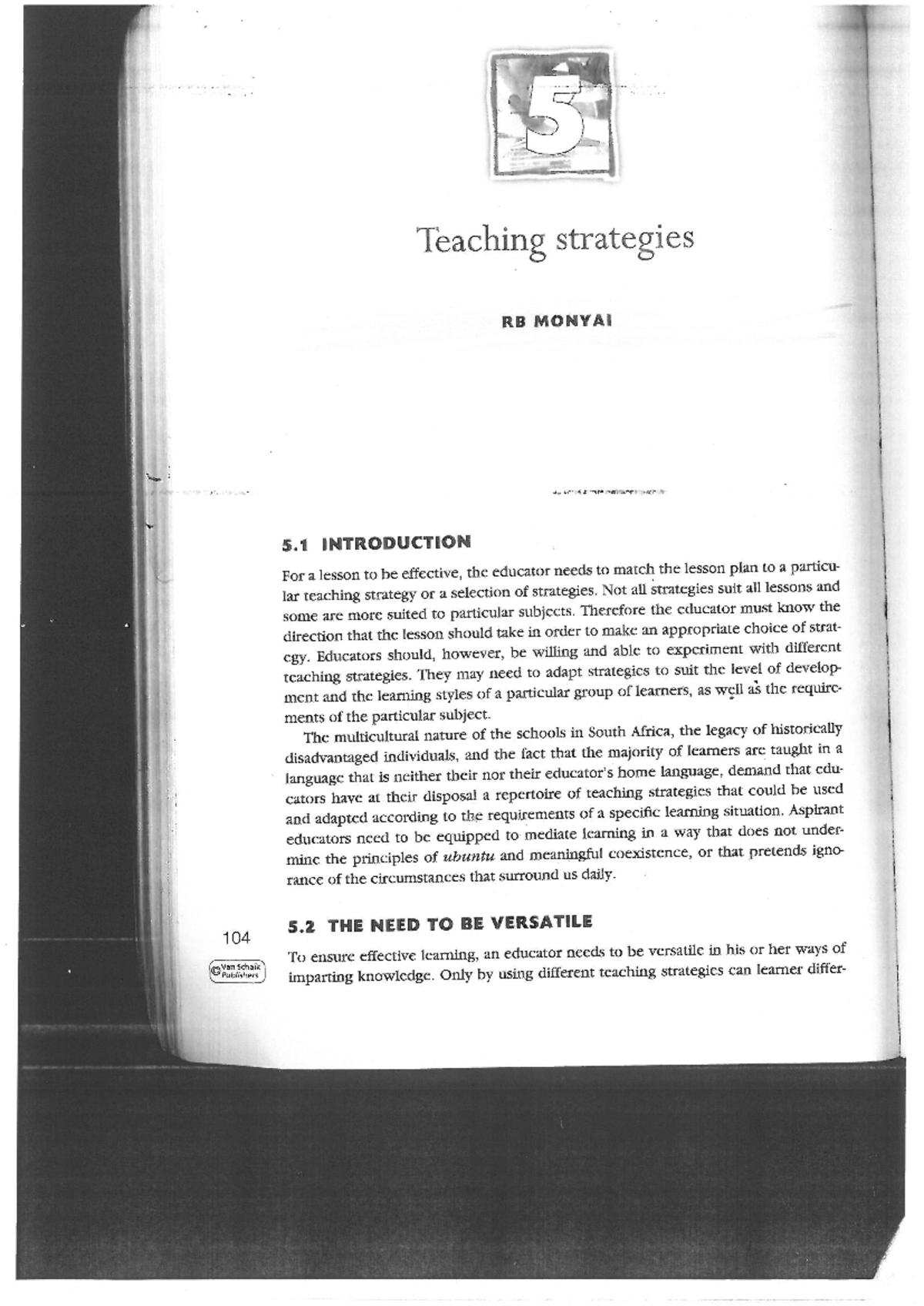 Teaching strategies - It is from textbook - Teaching strategies RB ...
