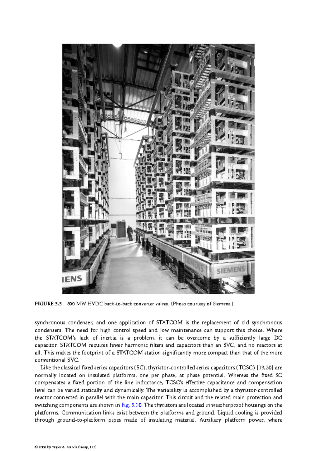 Electric Power Substations Engineering - synchronous condenser, and one ...