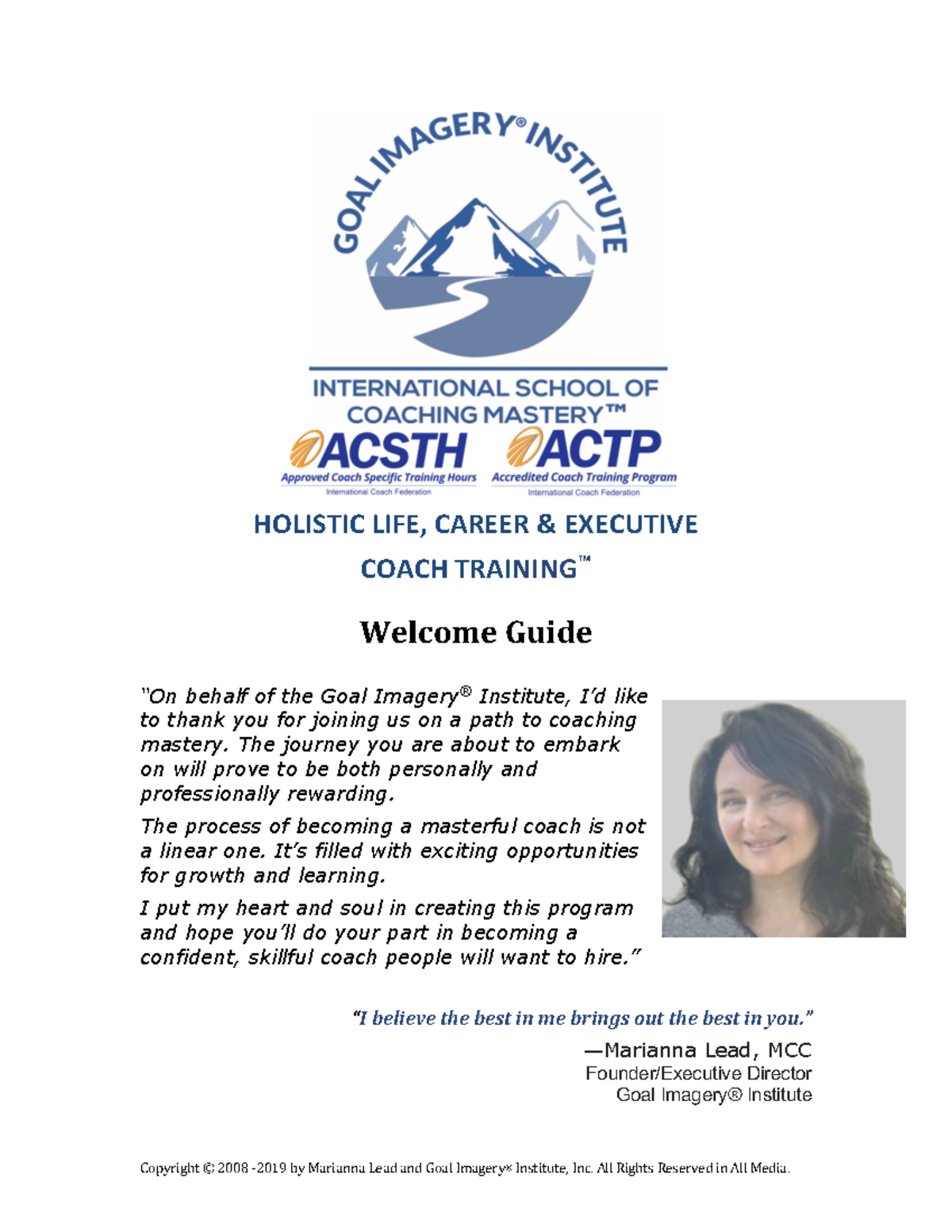 Giict Welcome Guide 2019 - Copyright © 2008 -2019 by Marianna Lead and ...