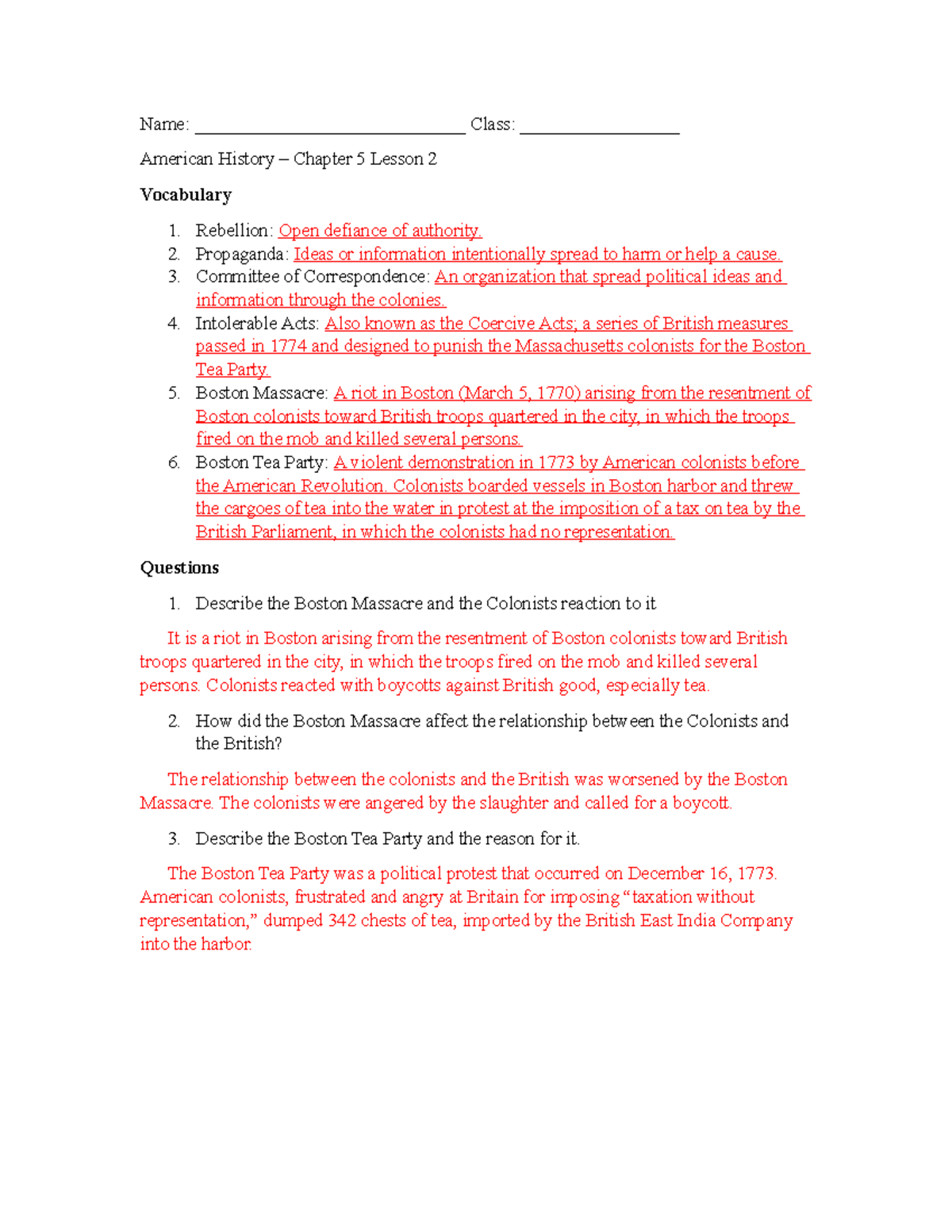 Chap5L2 - / / / - Name: _____________________________ Class ...