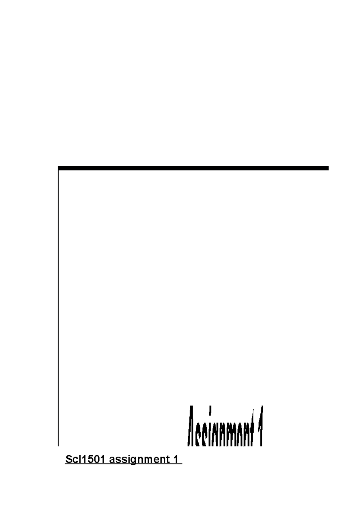 SCL 1501 assignment 1 - Assignment Scl1501 assignment Question 1 Law ...