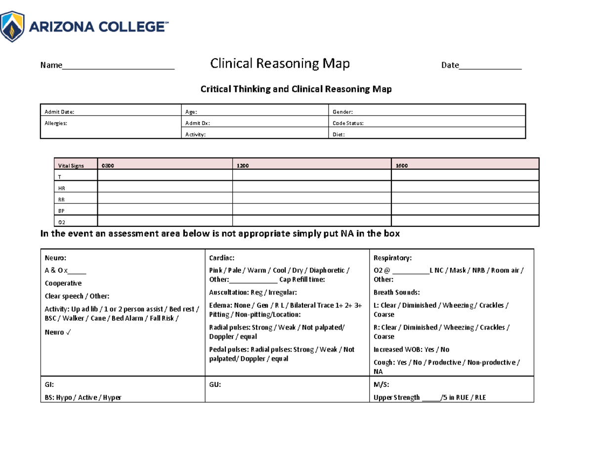Critical Thinking Map Fundamentals Rev. 02.2022 - Critical Thinking and ...