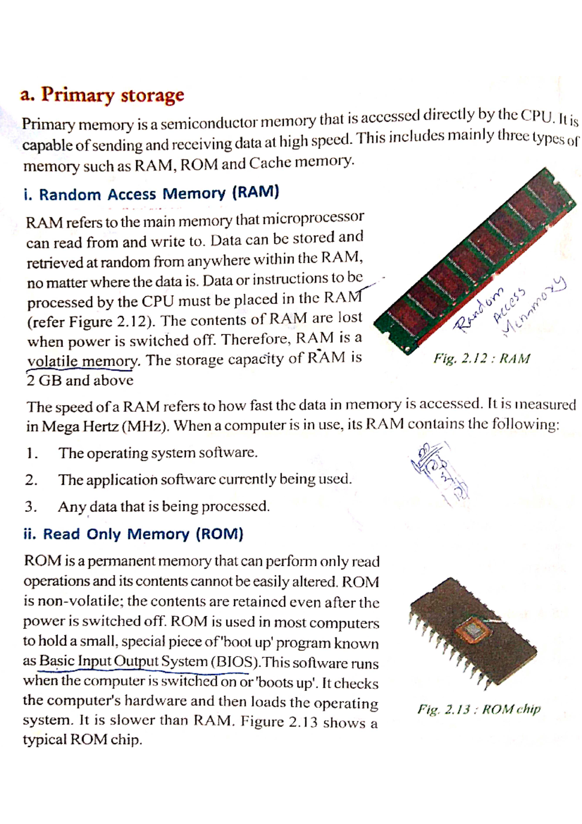 Primary storage - computer application - Studocu