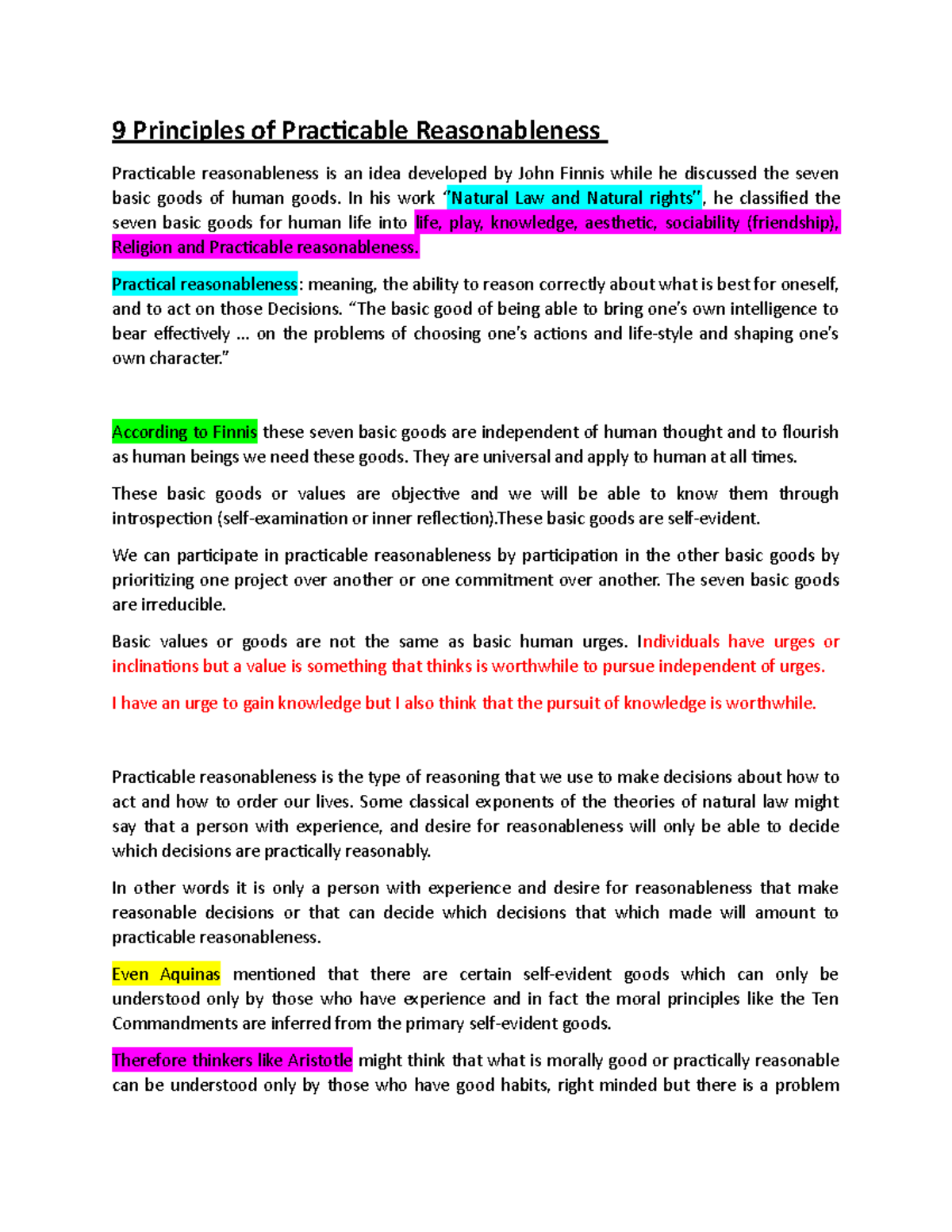 9 Principles OF Practicable Reasonableness - 9 Principles of ...