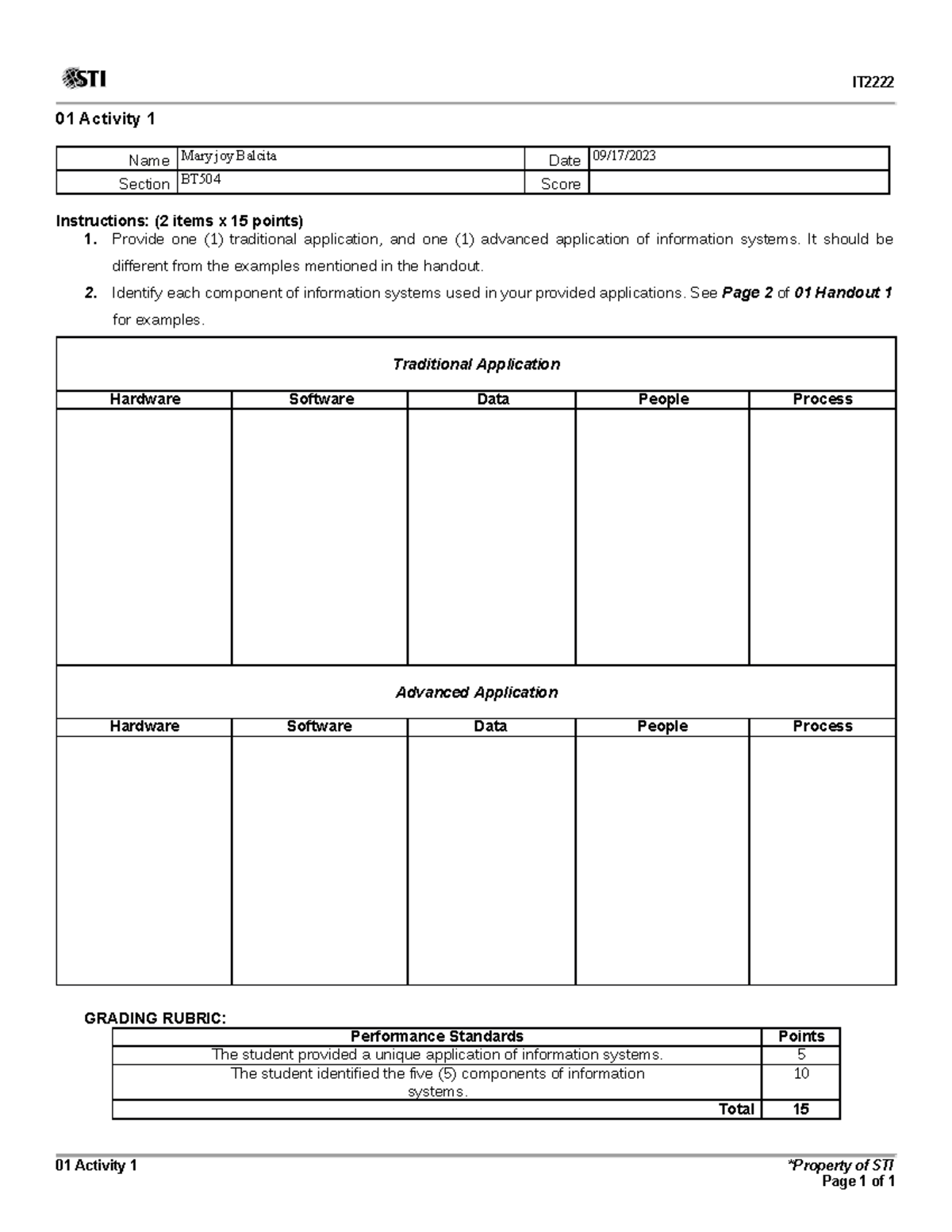 01 Activity 1 - agmgghjjyjyknasfzmgtngznffsnzznvfnzgnezfnzgn - 01 ...