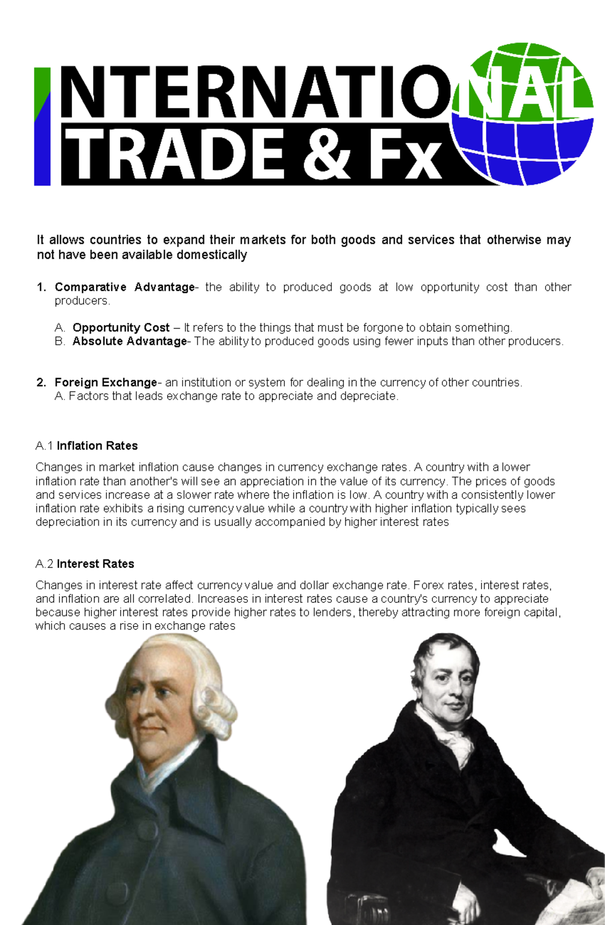 International Trade - econ - It allows countries to expand their ...