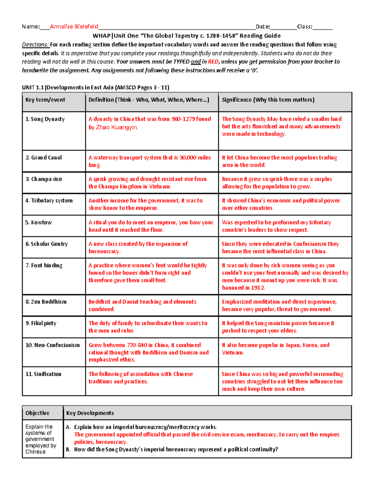 572798241 Unit 1 Reading Guide - Name:___Annalise - Studocu
