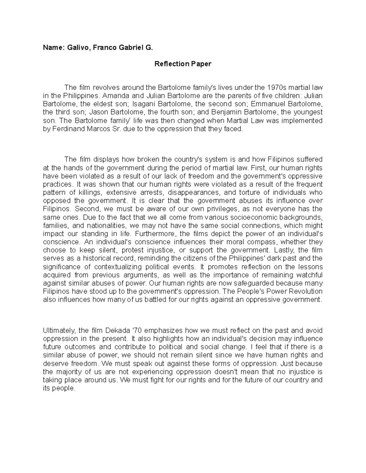 RIPH Reflection 2 - this is for premium purposes - Name: Galivo, Franco ...