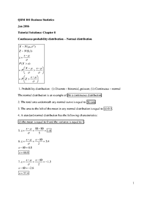 QBM101 Tutorial Module 1 - Warning: TT: undefined function: 32 Chapter ...