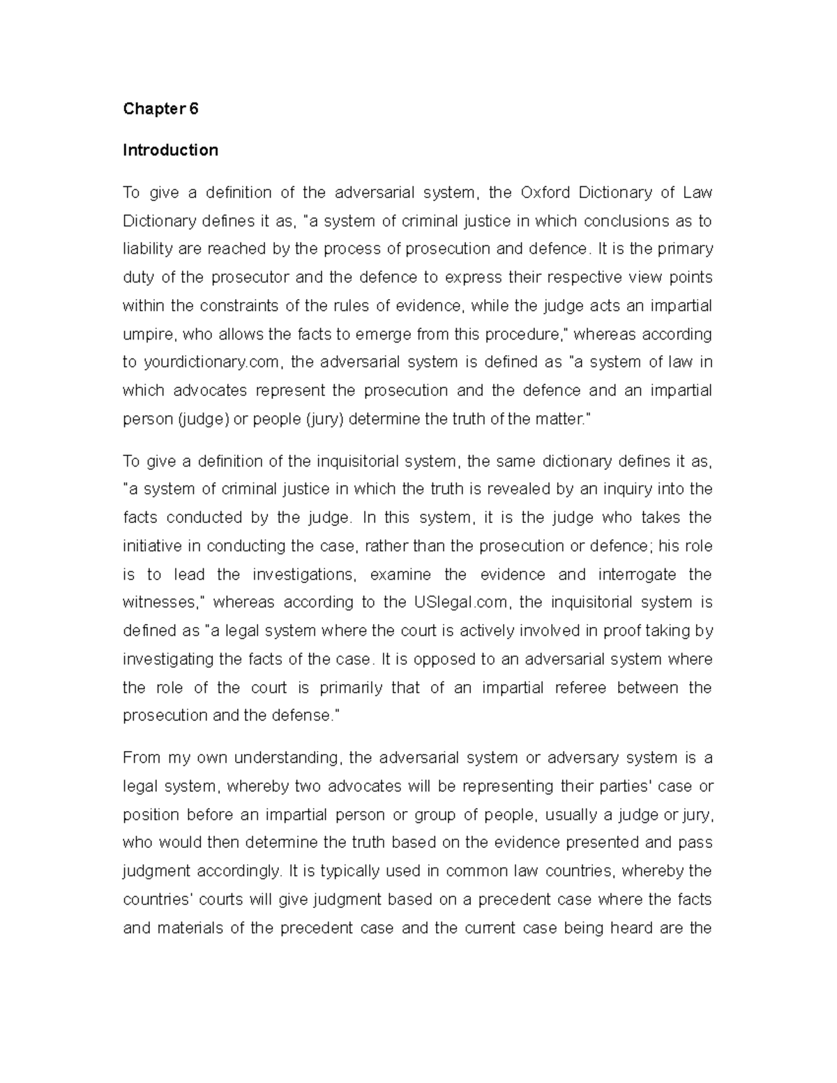 Chapter 6 - lemvce - Chapter 6 Introduction To give a definition of the ...