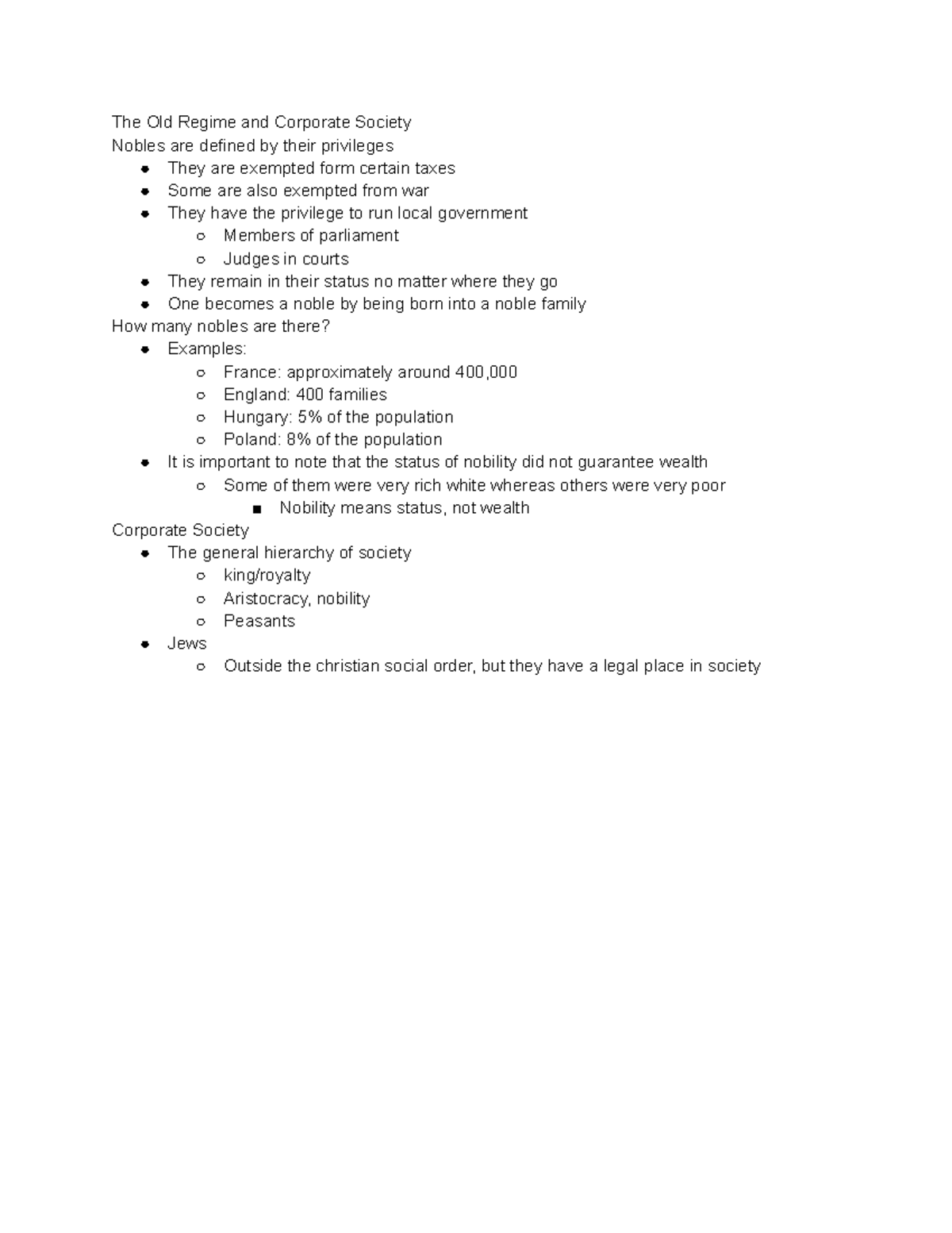 The Old regime - Studocu