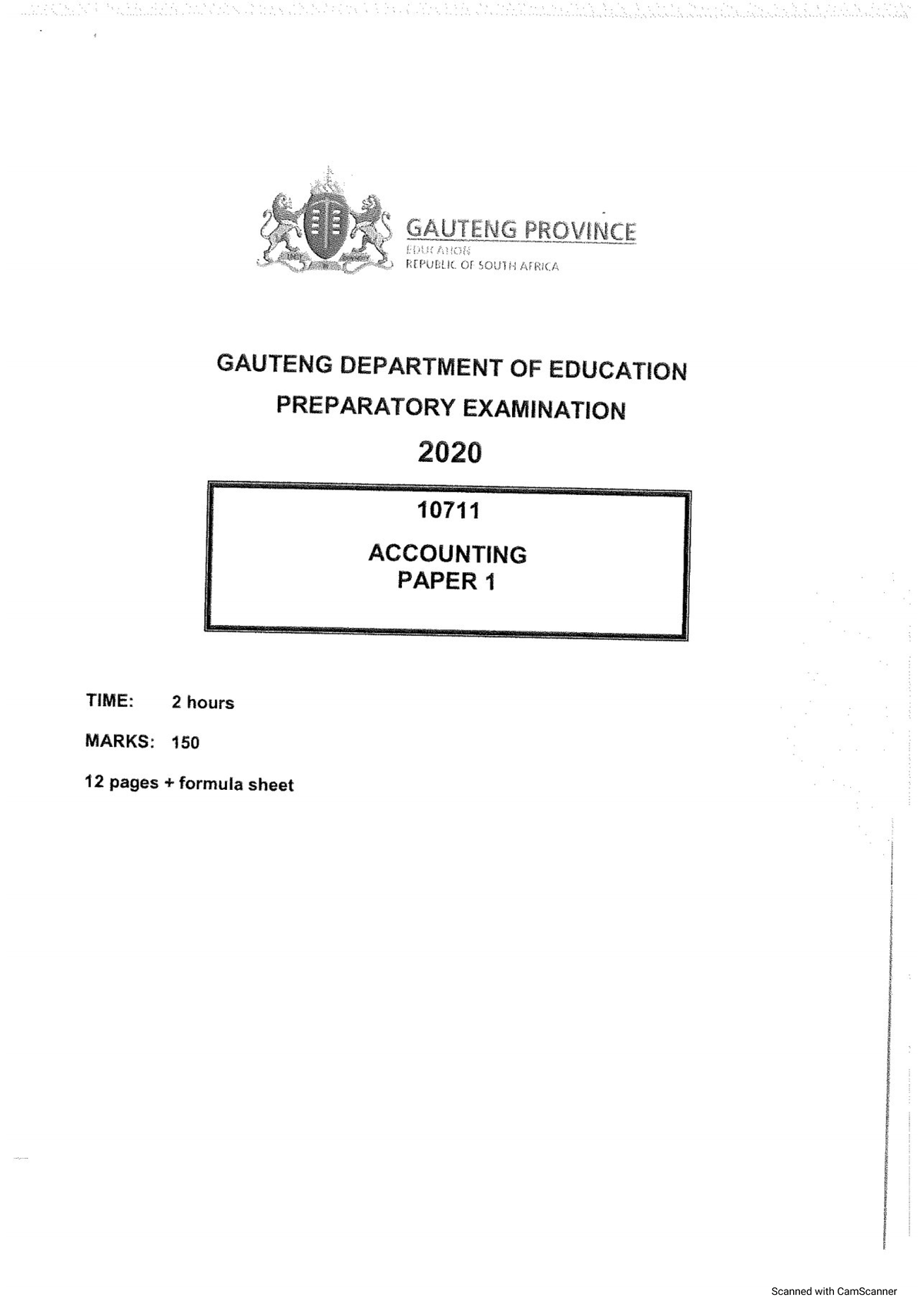 GP Trial 2020 Question Paper - BEDMS1 - Studocu