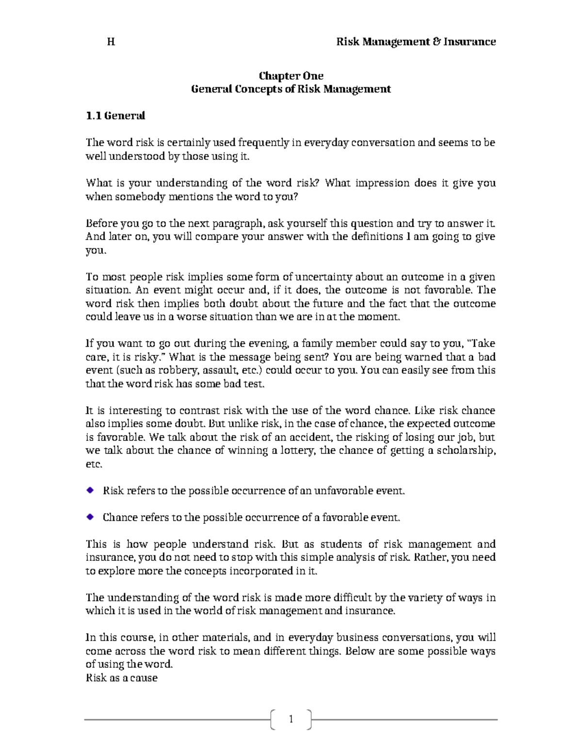 Ch 1 R - Financial management lecture note - Chapter One General ...