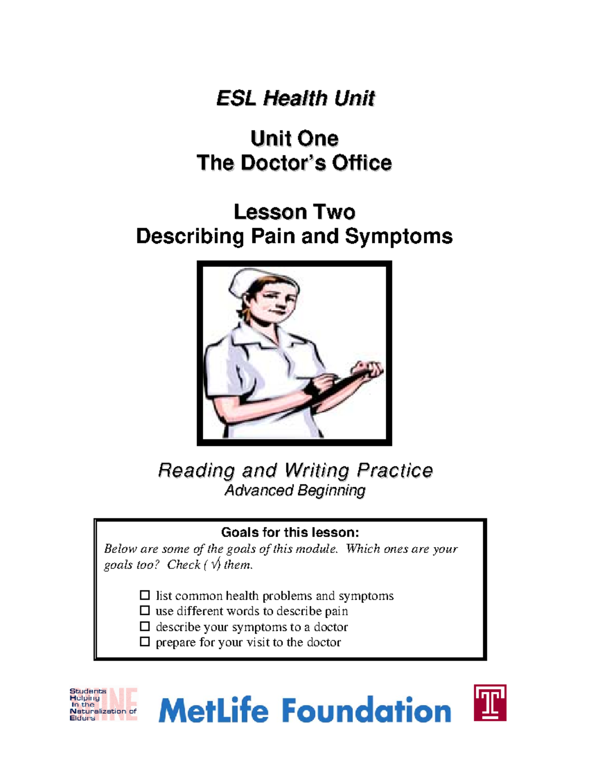 Health lesson - Vocabulario de enfermedades y tratamientos - E E S S L ...